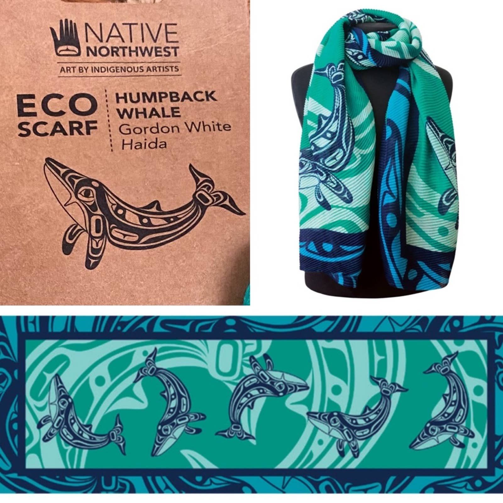 Native NEW Native Northwest Humpback Whale Eco Scarf WT | Grailed