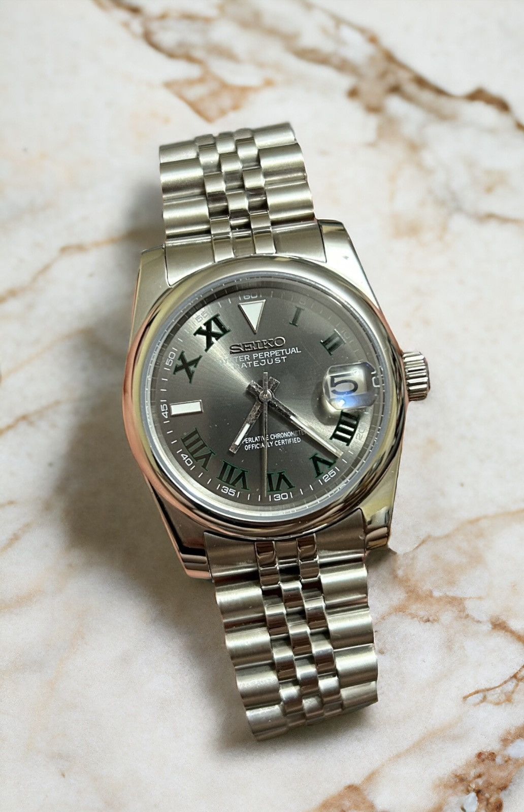 Japanese Brand × Seiko × Watch Seiko Mod Datejust Wimbledon Jubilee ...