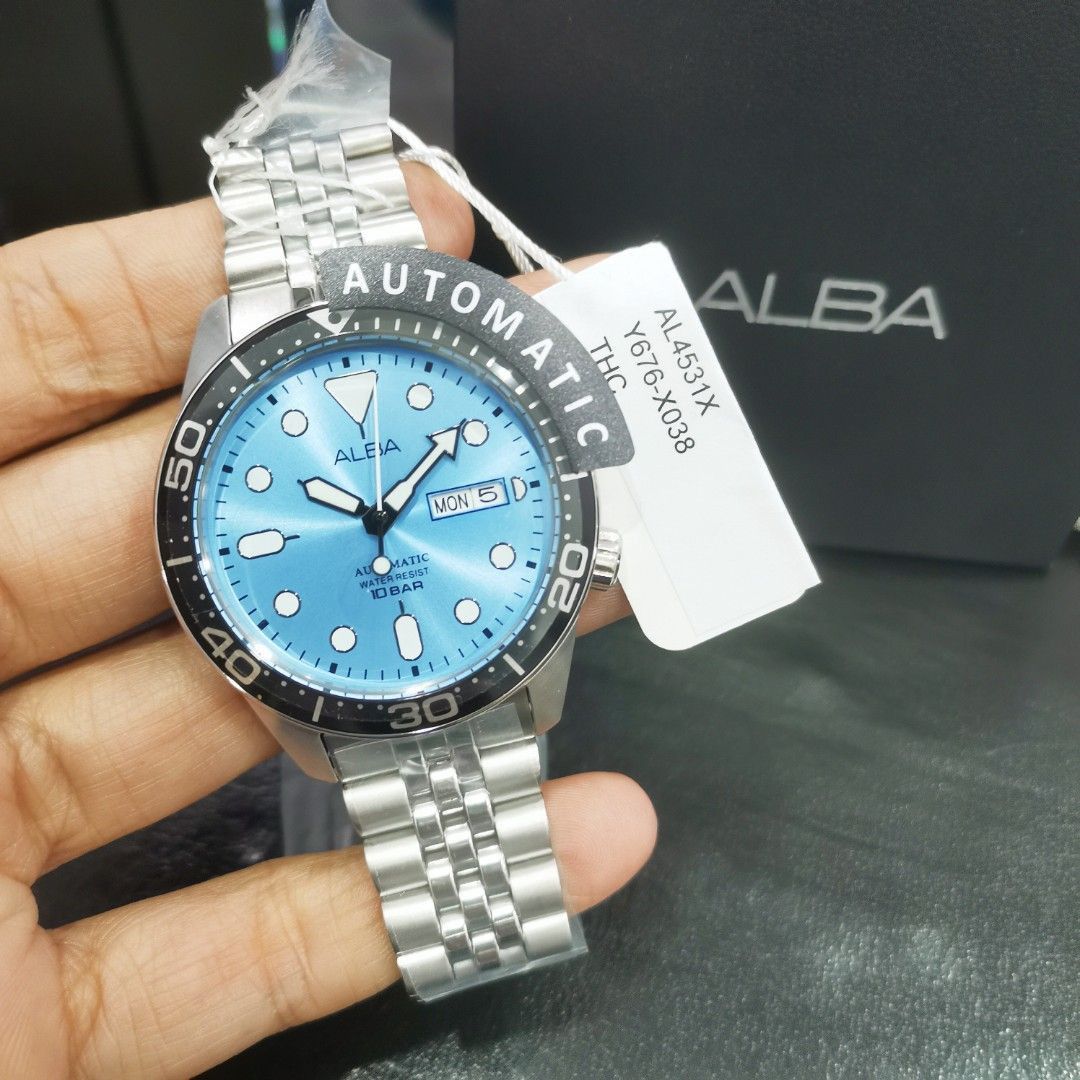 ALBA × Watch Authentic Alba Automatic Men Watch Tiffany Blue | Grailed
