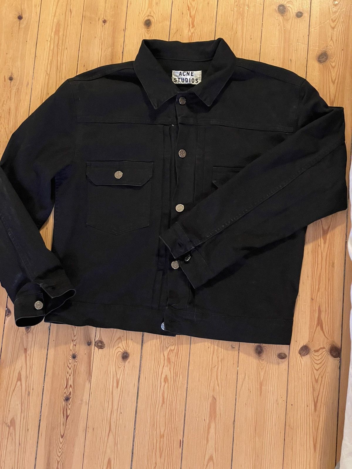 Acne Studios × Vintage Acne Studios Black Denim Jacket Boxy SS13 ...