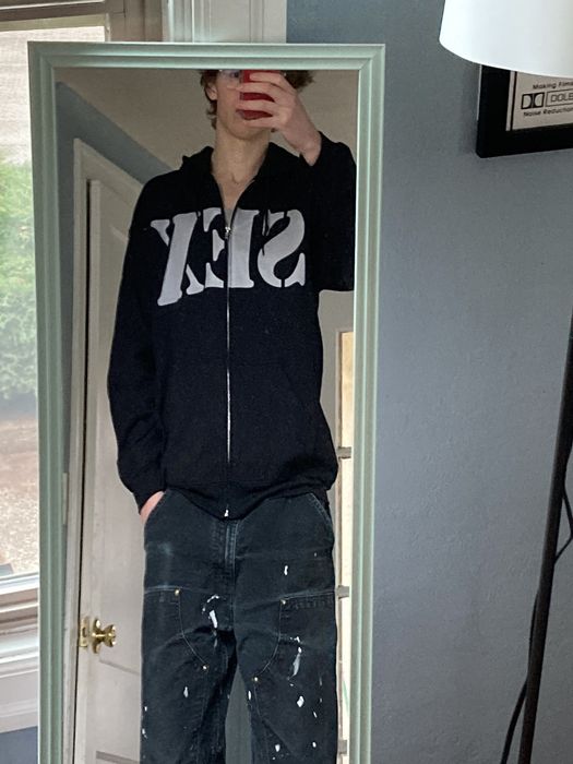 Supreme “sex” Zip Up Hoodie Grailed