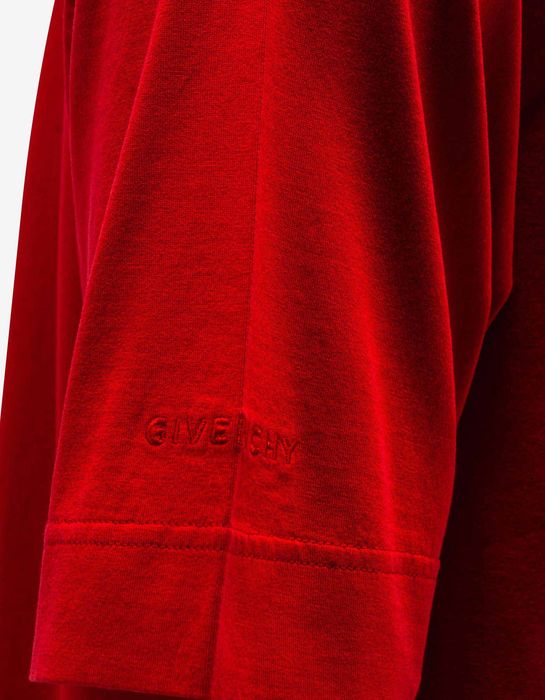 Givenchy Red Slogan Oversized T-Shirt | Grailed