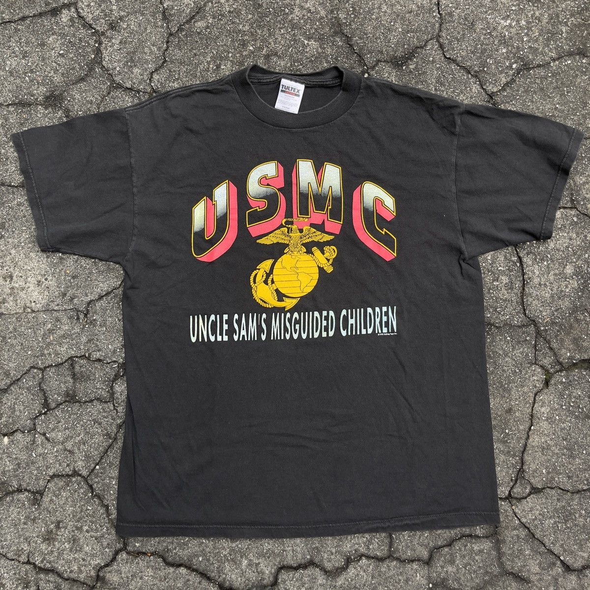 Military × Tultex × Vintage 1995 USMC UNCLE SAMS MISGUIDED CHILDREN ...