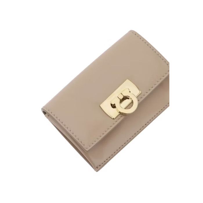 Salvatore Ferragamo o1s22i1n0524 Size-OS Gancini Coin Purse Wallet in ...