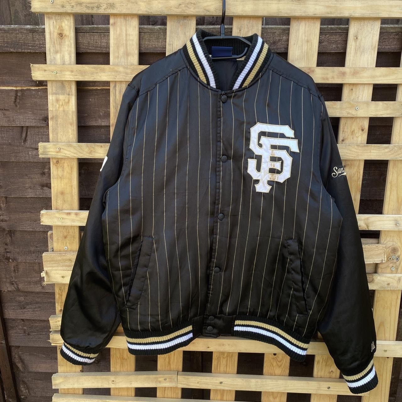 Majestic San Francisco giants black MLB Bomber jacket medium | Grailed
