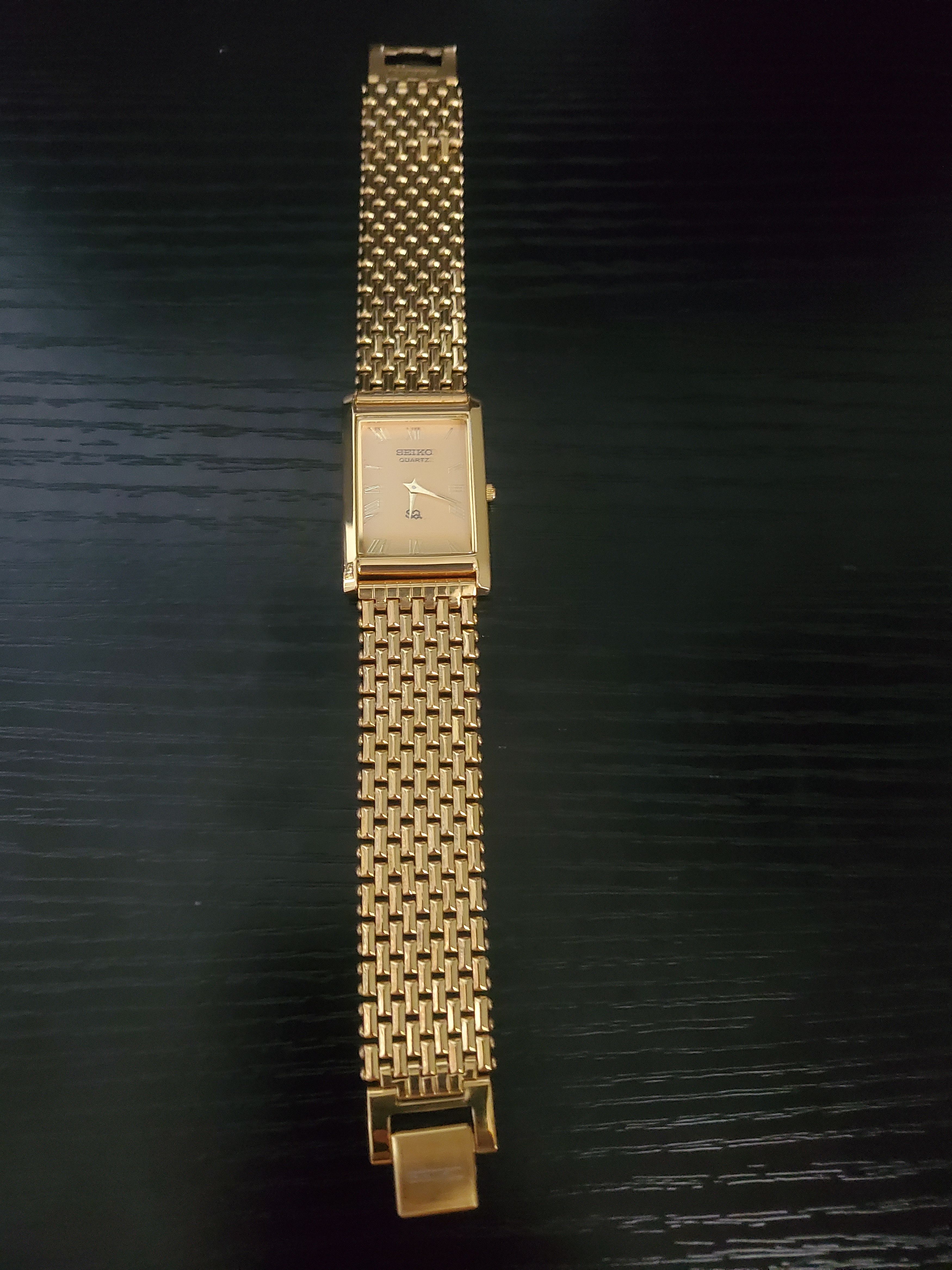 Seiko Seiko Slim SQ Large Tank Stainless Steel Men's Watch | Grailed