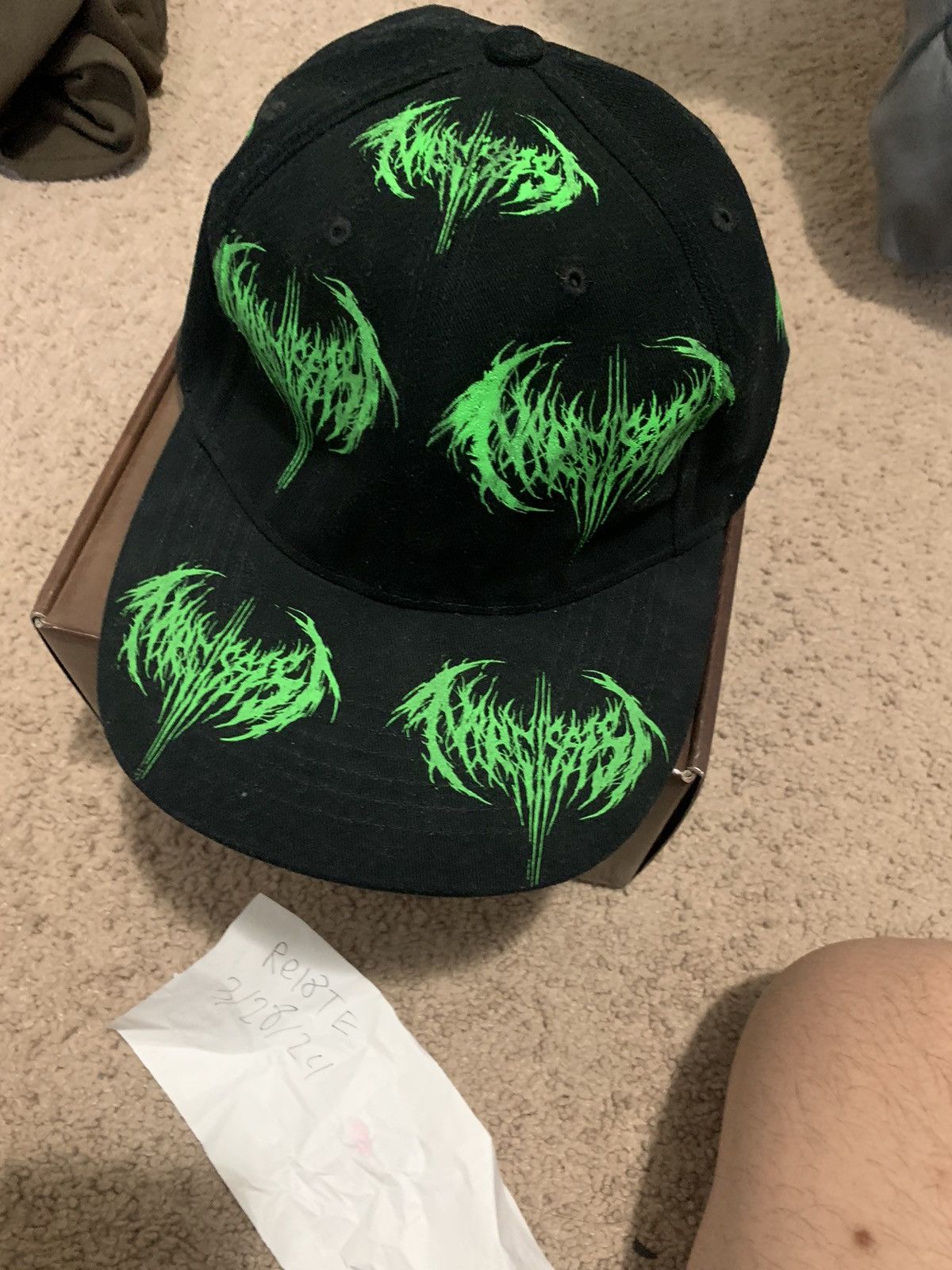 Playboi Carti 2022 PLAYBOI CARTINARCISSIST HAT GREEN | Grailed