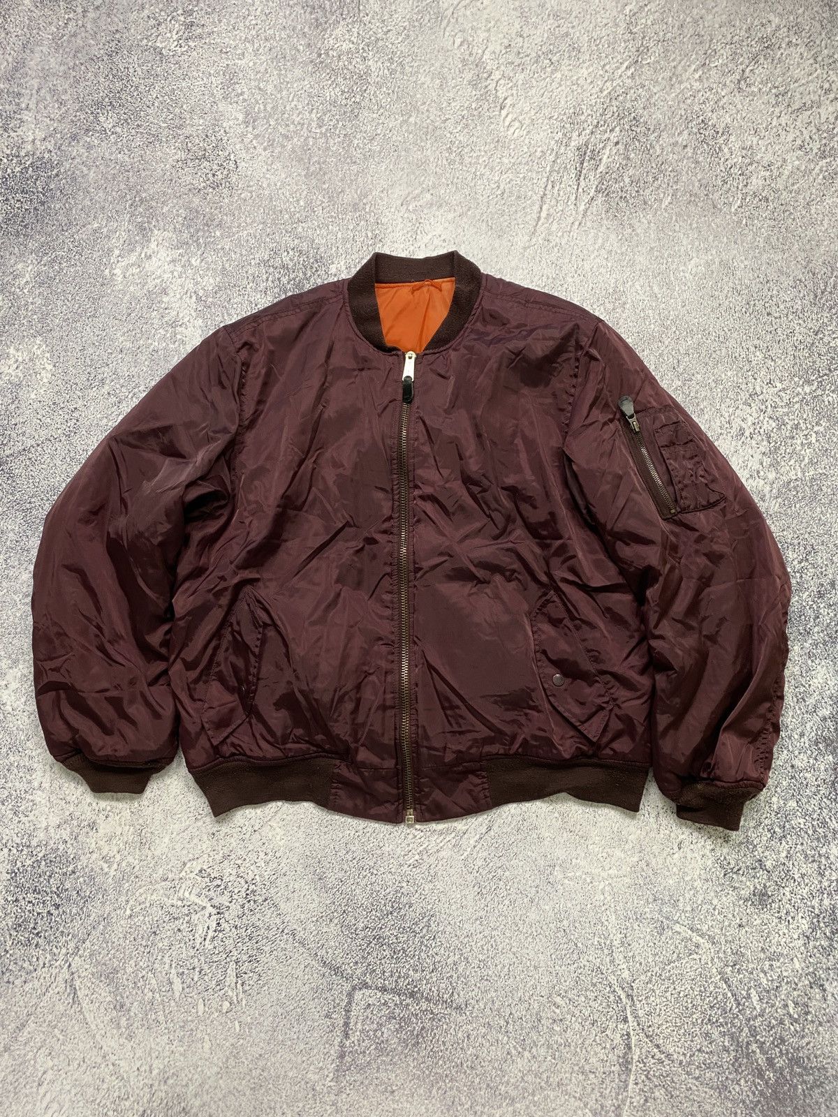 Vintage Vintage Bomber Jacket Flyer's Men Intermediate MA-1 Military ...