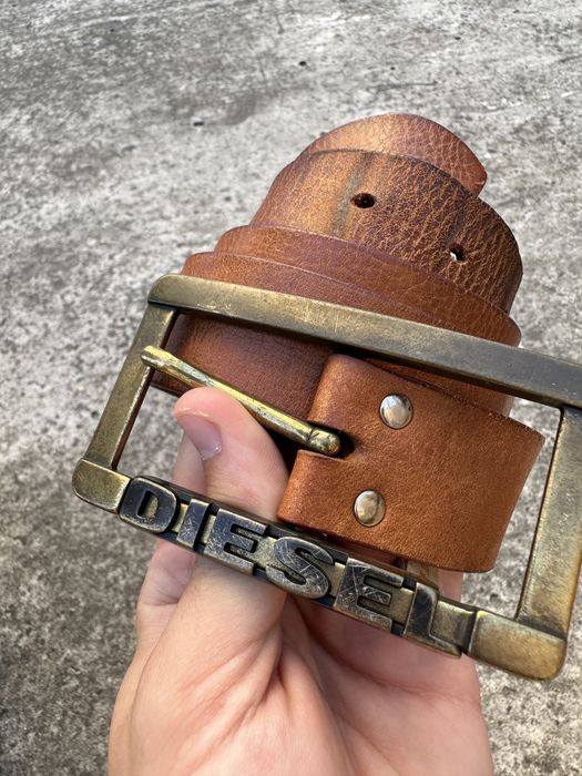Diesel Vintage diesel leather belts casual Streetwear rare logo VTg ...