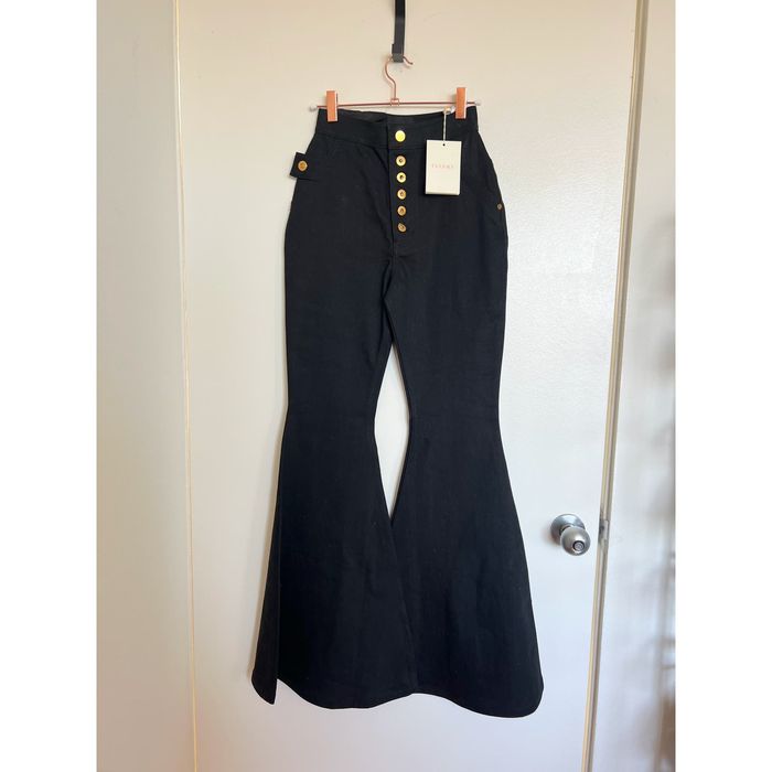 Ellery Ellery Superflare Jeans in Black Denim 24 NWT | Grailed