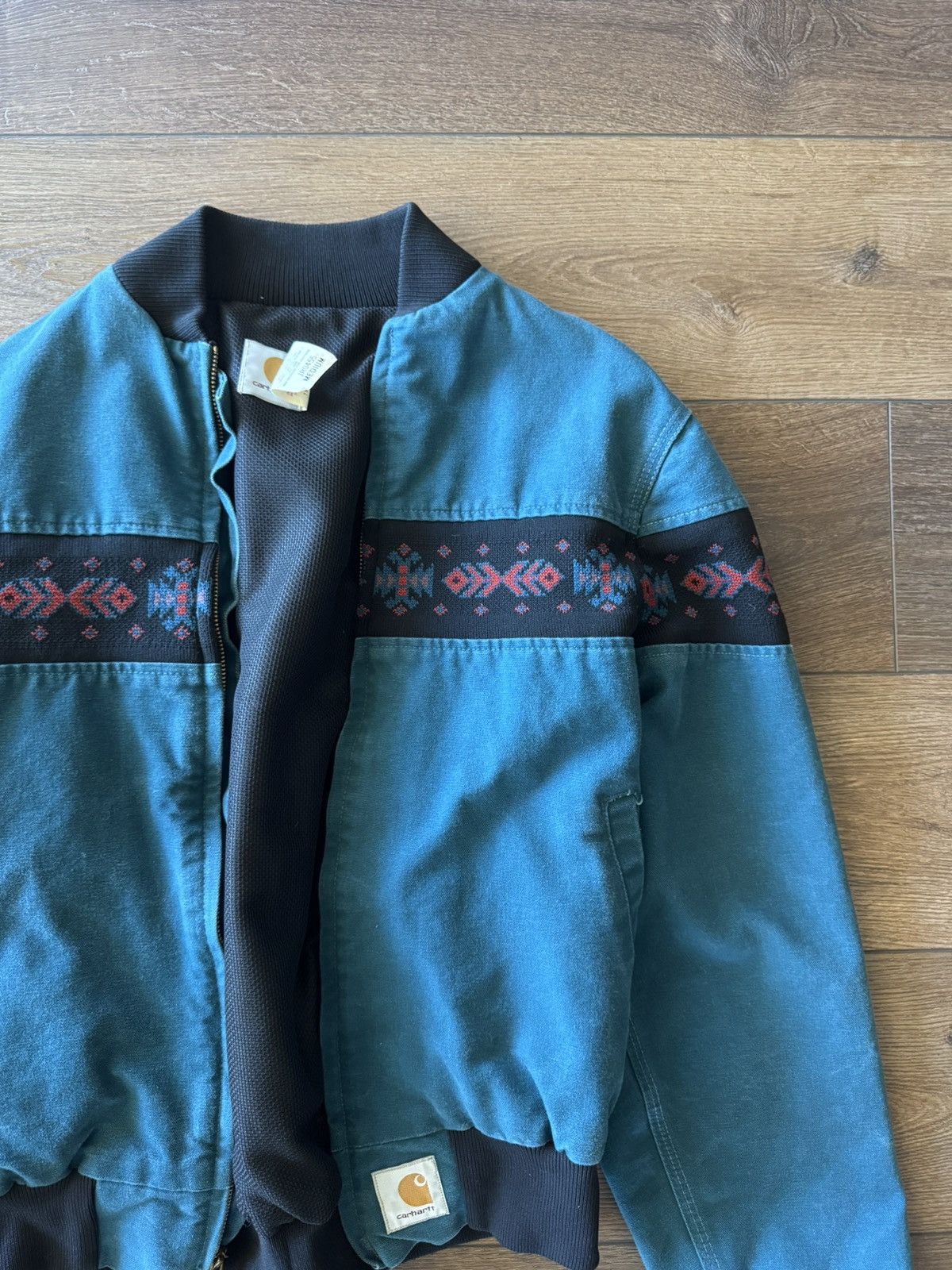 Carhartt Carhartt Aztec Jacket Aqua Color | Grailed