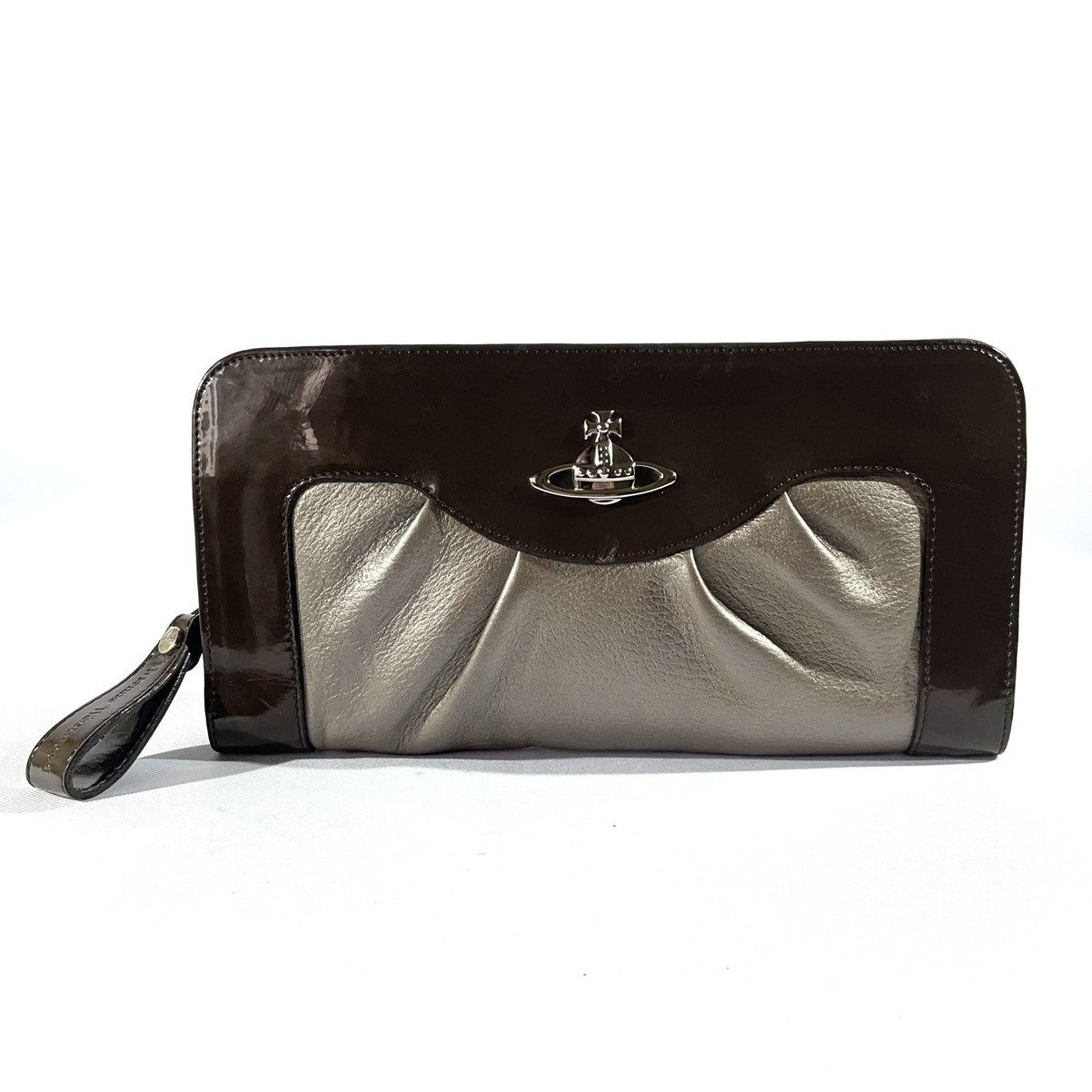 Vivienne Westwood Patent Soft Leather Orb Clutch | Grailed