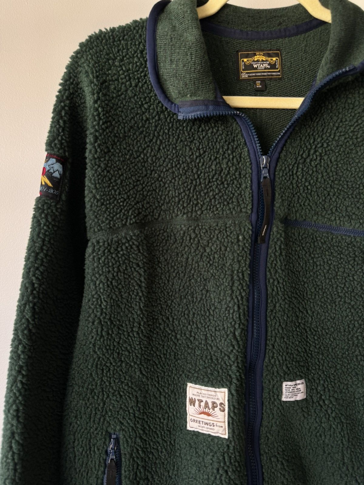 Wtaps Wtaps Vintage Red Down Polar Synchilla Fleece Jacket Sweater | Grailed