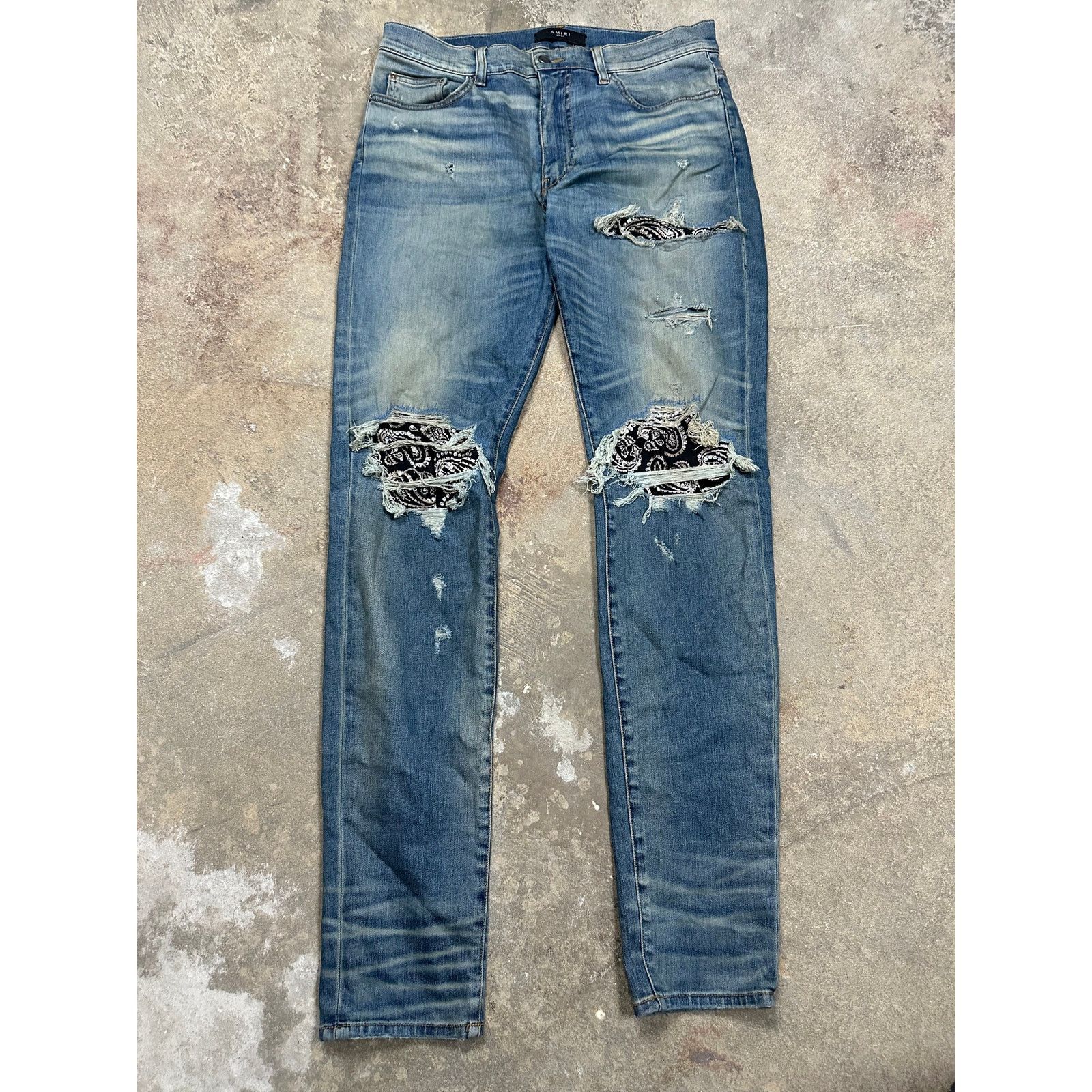 Amiri Amiri MX1 Vintage Wash Music Patch Used 34 | Grailed