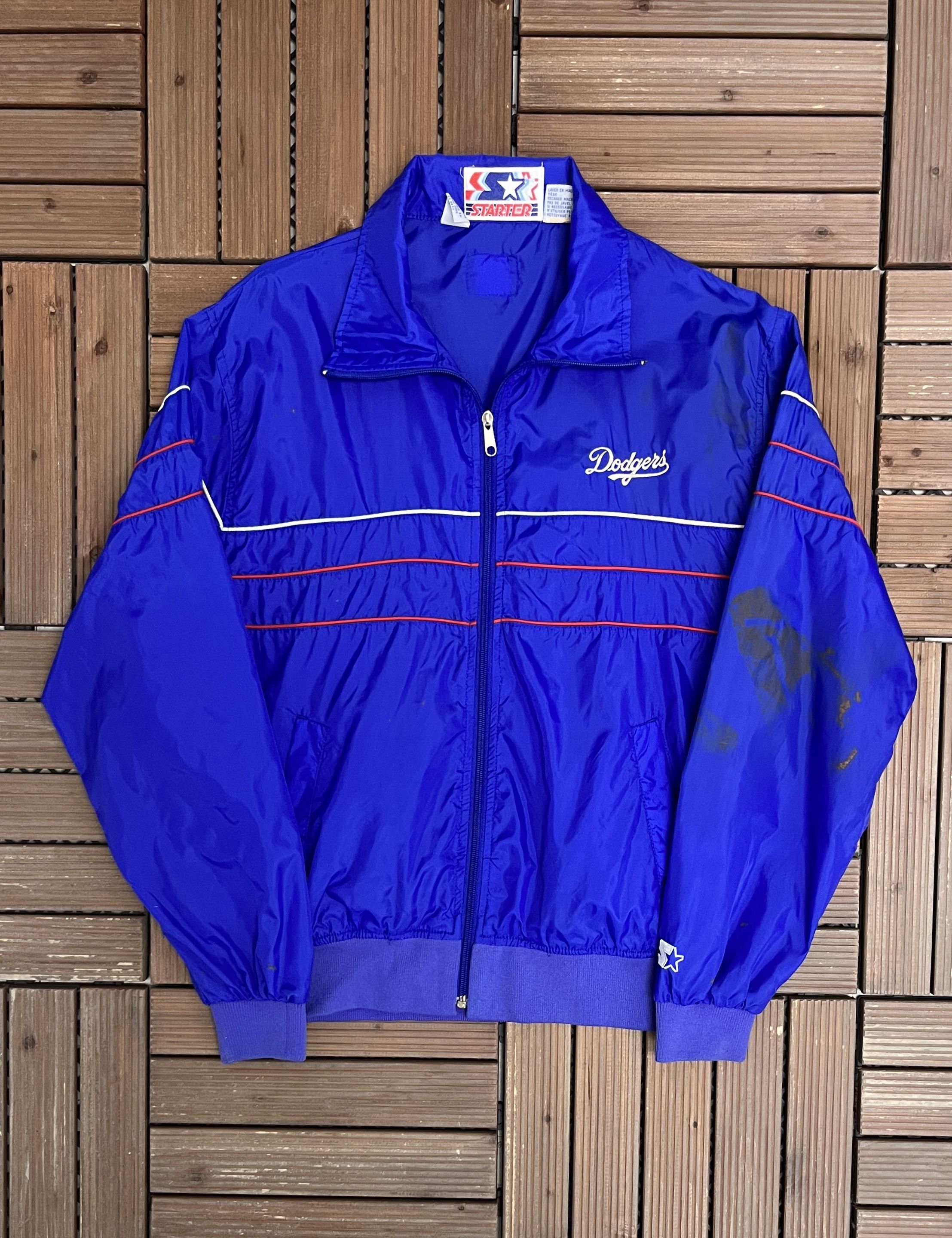Starter × Vintage Los Angeles Dodgers Vintage Blue Windbreaker Jacket ...