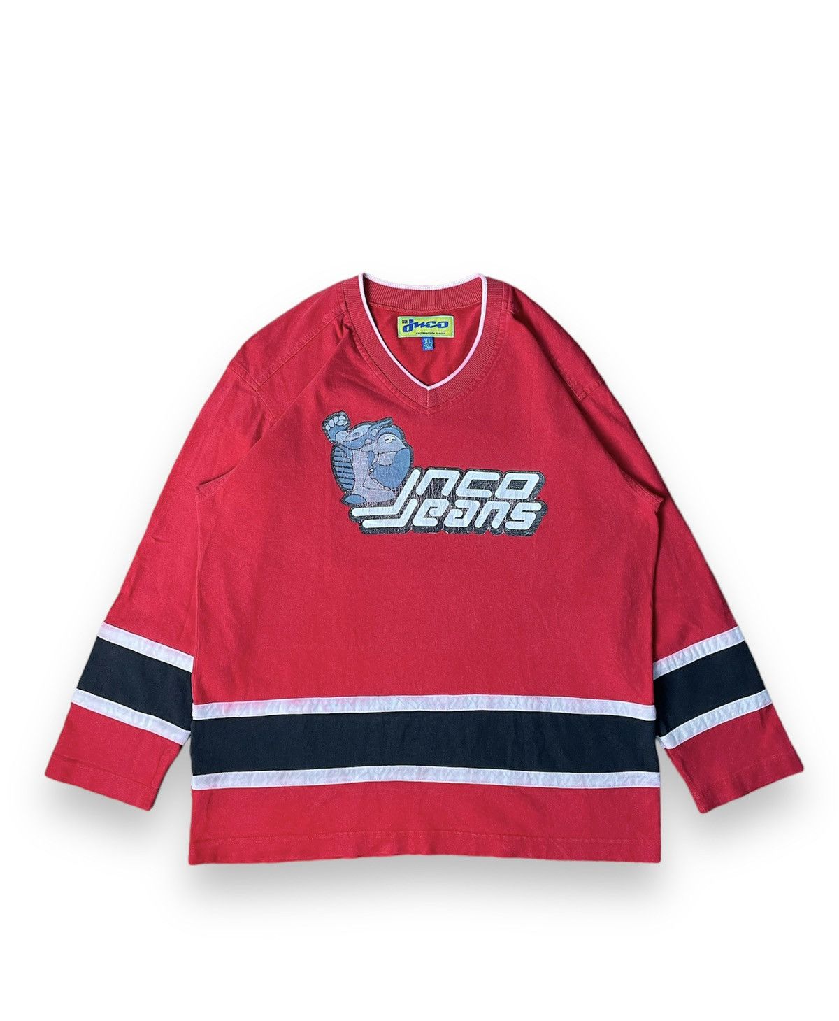 Jnco × Streetwear × Vintage Vintage Jnco Jeans Ice Hockey Jersey Style ...