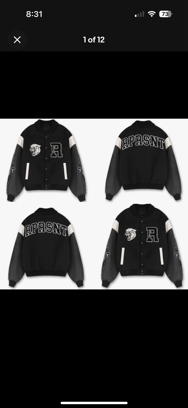 Represent Clo. 💥NWT💥 REPRESENT Clo. Varsity Bomber Jacket | Grailed