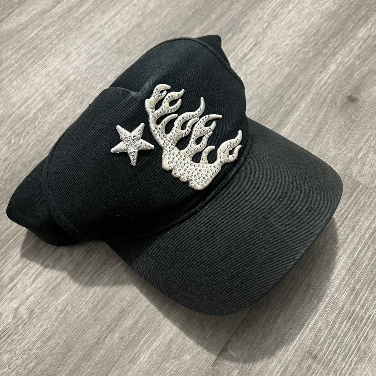 HELLSTAR Hellstar OG Logo Rhinestone Snapback | Grailed