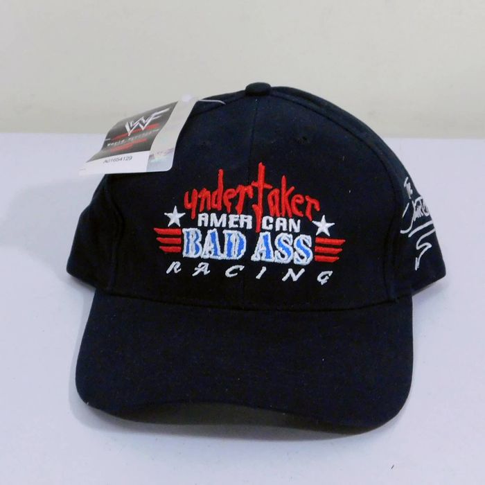NASCAR 90s WWF Racing American Badass Undertaker Baseball Hat NWT | Grailed