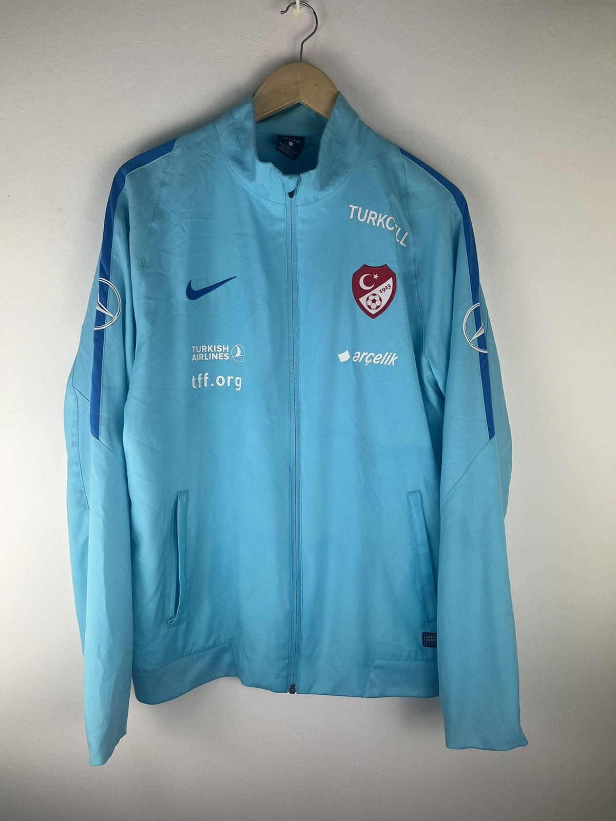 Nike NIKE TURKISH FOOTBALL FEDERATION,MATCH WORN JACKET,MERCEDES | Grailed