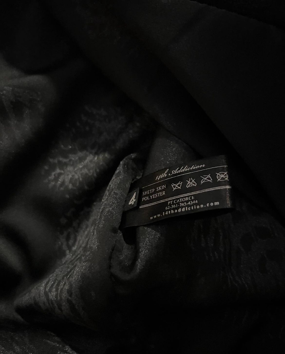 14th Addiction 14th Addiction Leather Crosszip Jacket | Grailed