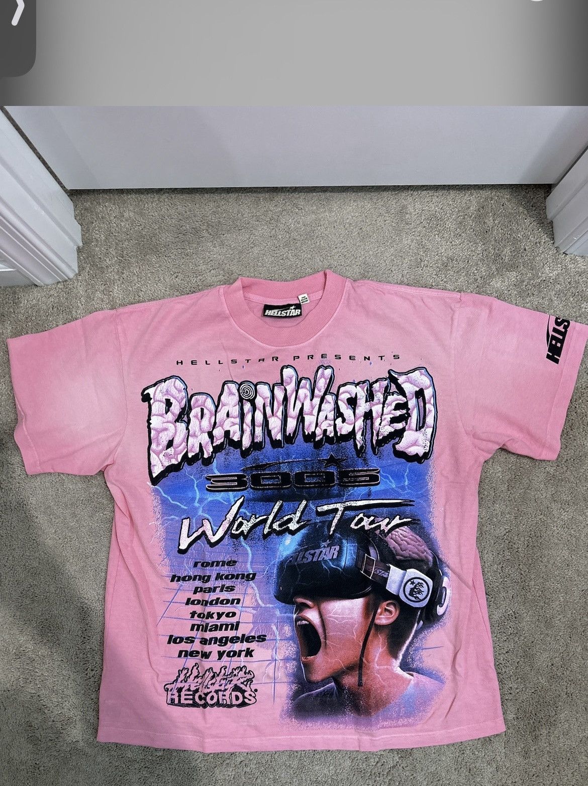HELLSTAR Hellstar Brainwashed World Tour T Shirt | Grailed