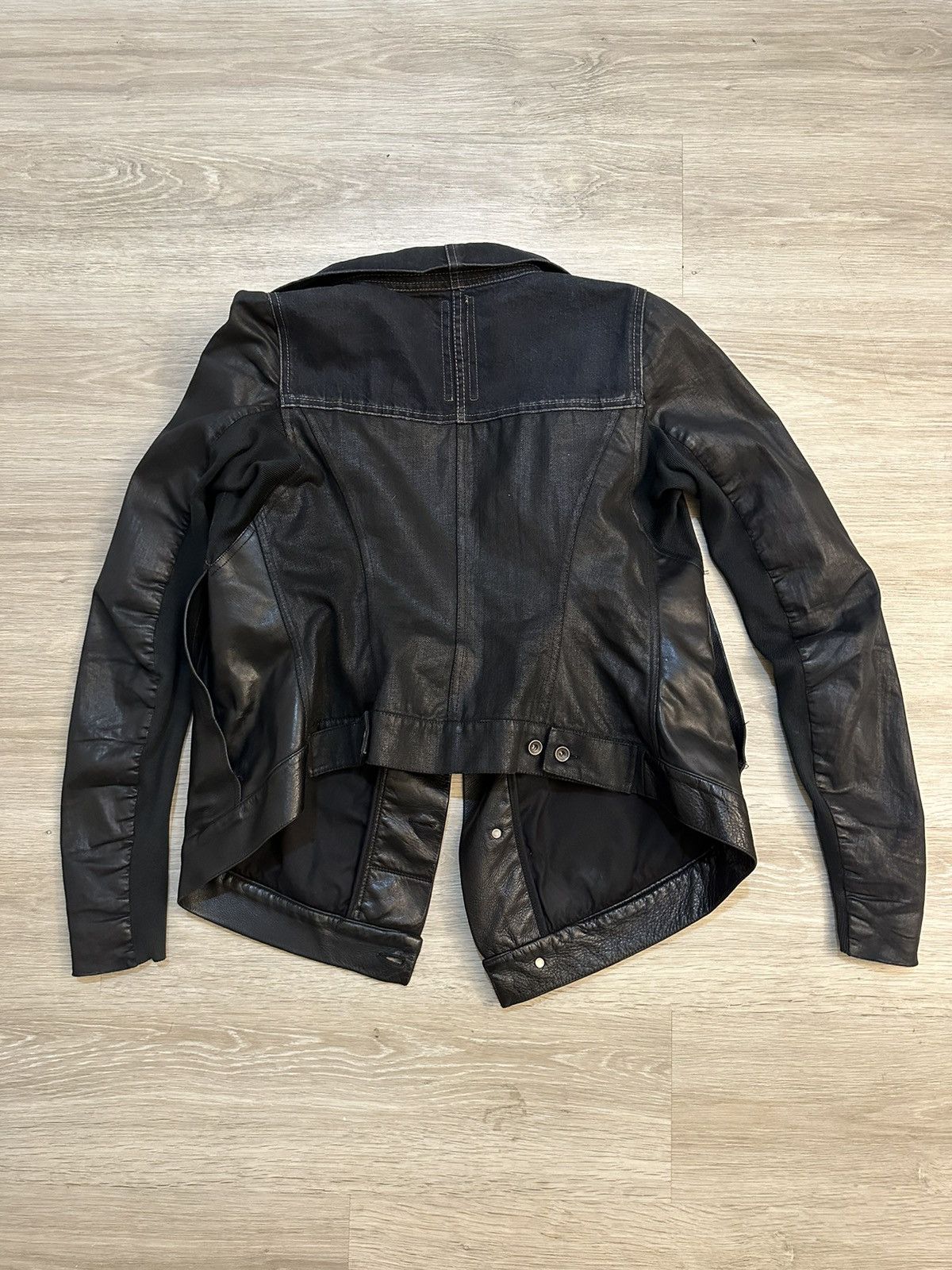Rick Owens × Rick Owens Drkshdw Sample denim/leather jacket | Grailed