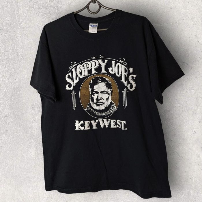 Vintage Sloppy Joe’s Key West Classic logo on front of t-shirt | Grailed