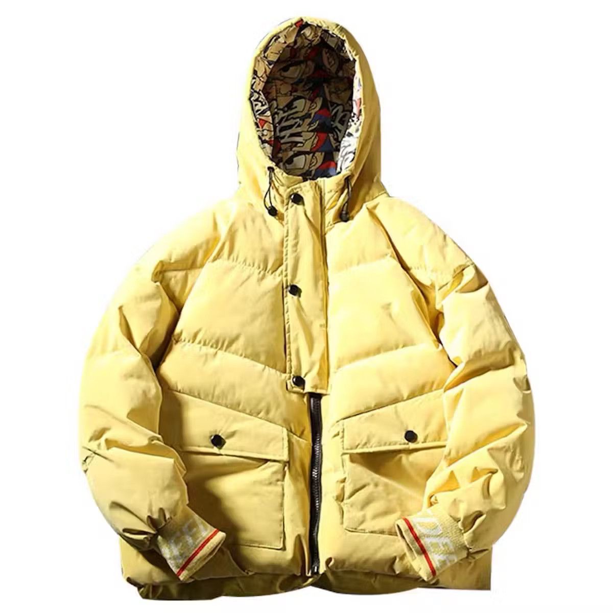 Custom 2019A/W Simple Blue Japan Lemon Yellow Parka | Grailed