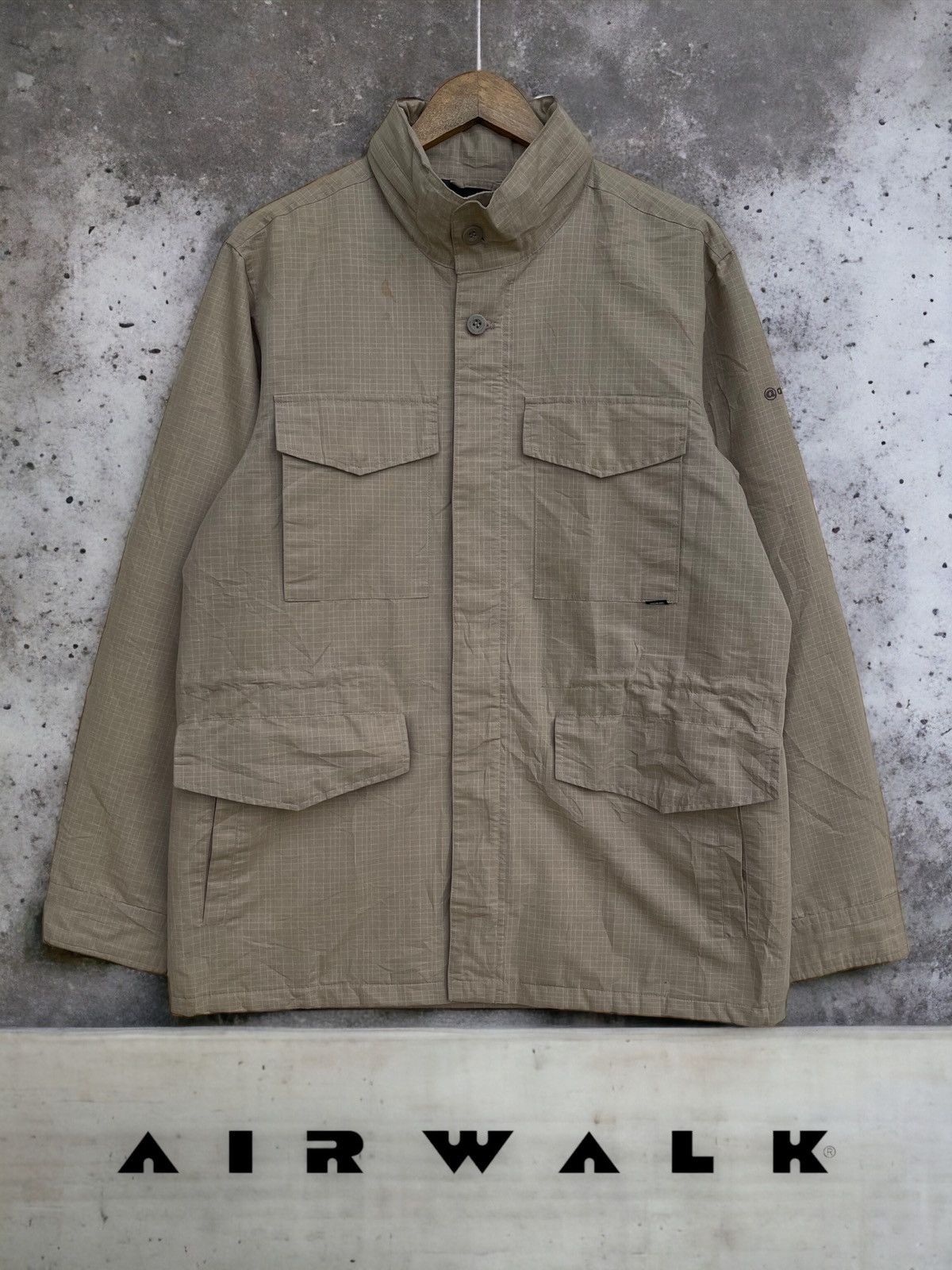 Airwalk × Vintage Airwalk M-65 Military Jacket With Hoodie | Grailed