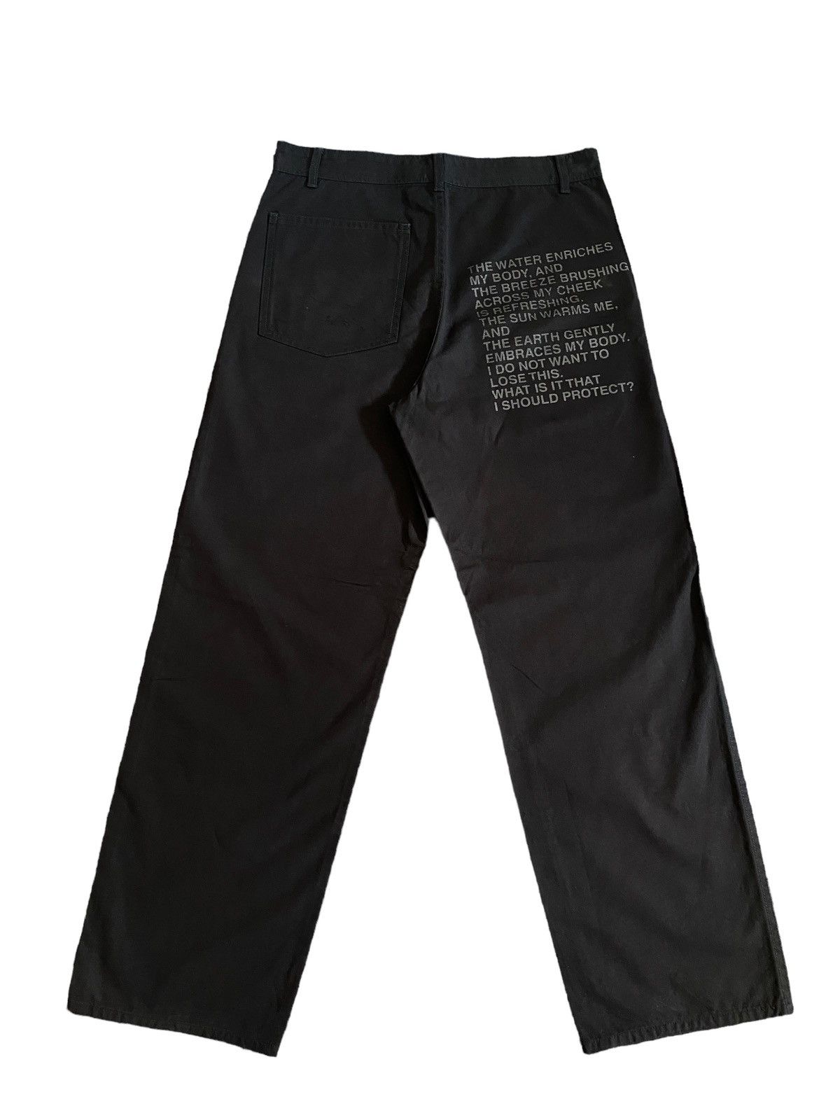 Junya Watanabe Junya Watanabe SS02 Poem Wide Worker Trousers | Grailed