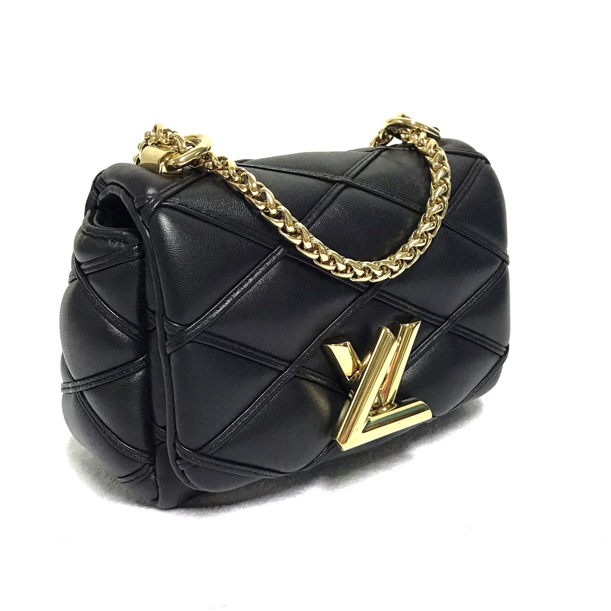 Louis Vuitton LV Pico Go-14 Malletage Black Leather Shoulder Bag | Grailed