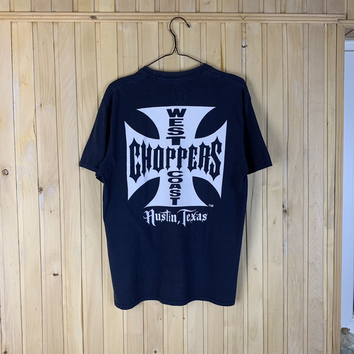 Vintage Rare Vintage West Coast Choppers Austin Texas Tee Big Logo ...