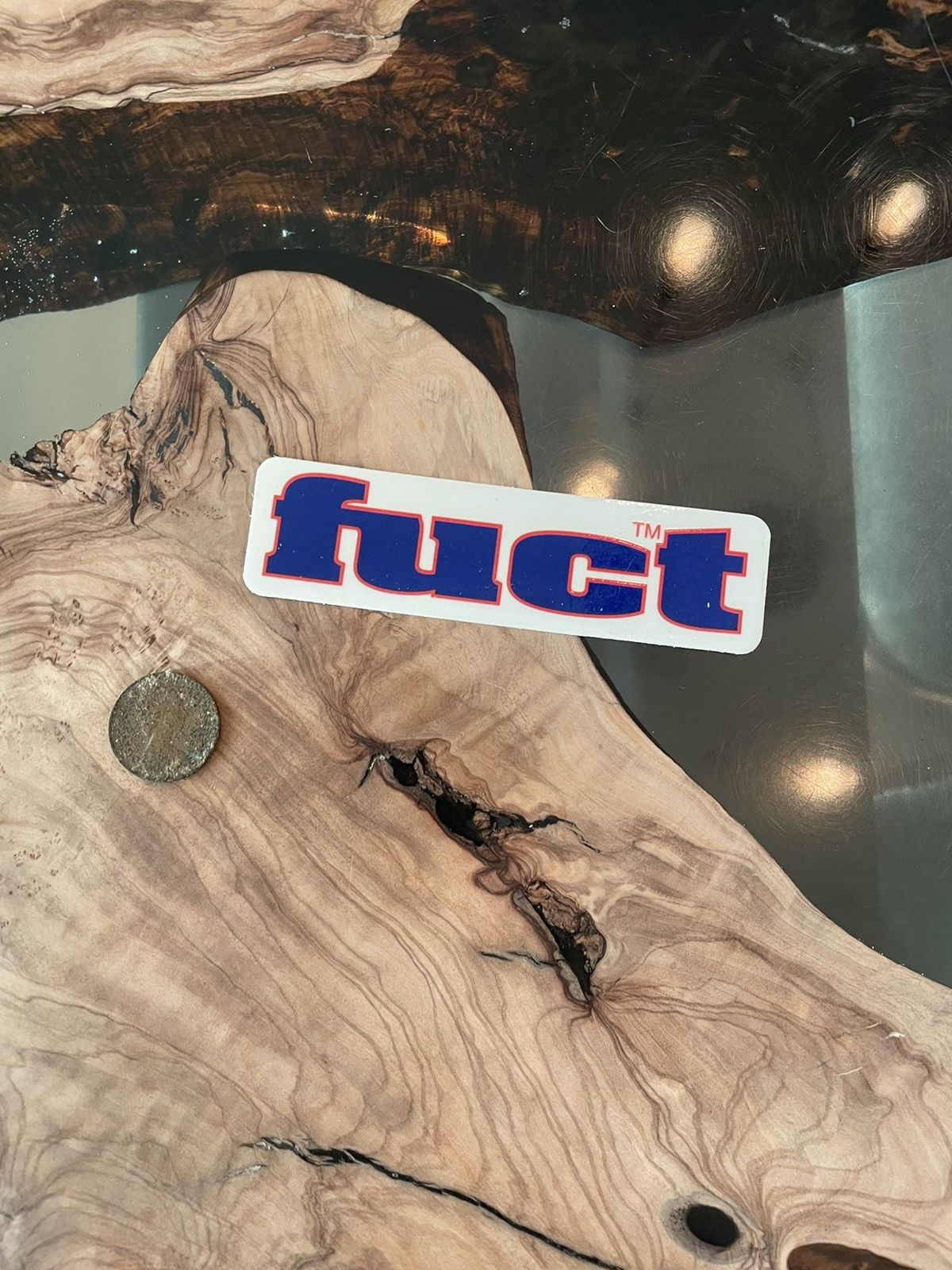 Stickers FUCT™ RED & BLUE CLASSIC BIG LOGO STICKER | Grailed