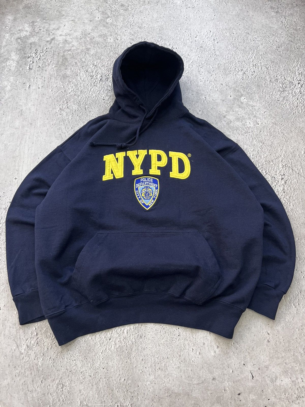 Band Tees × Streetwear × Vintage Vintage Y2K NYPD Hoodie Baggy Travis ...