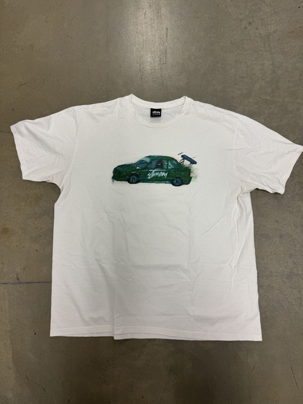 Stussy Stussy Race Car Tee White | Grailed