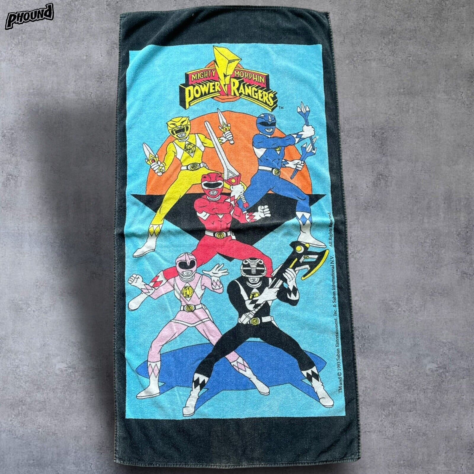 Rare Vtg 1993 Mighty Morphin Power Rangers Beach Towel Jay Franco | Grailed