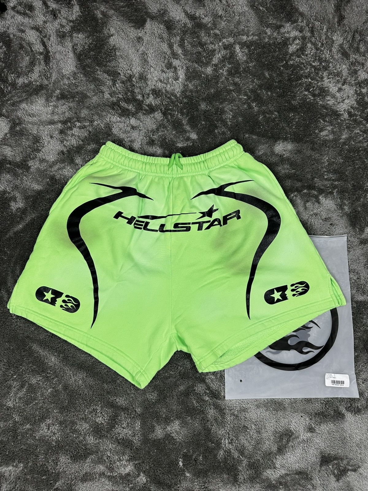 HELLSTAR HELLSTAR Warmup Shorts Neon Green Small | Grailed