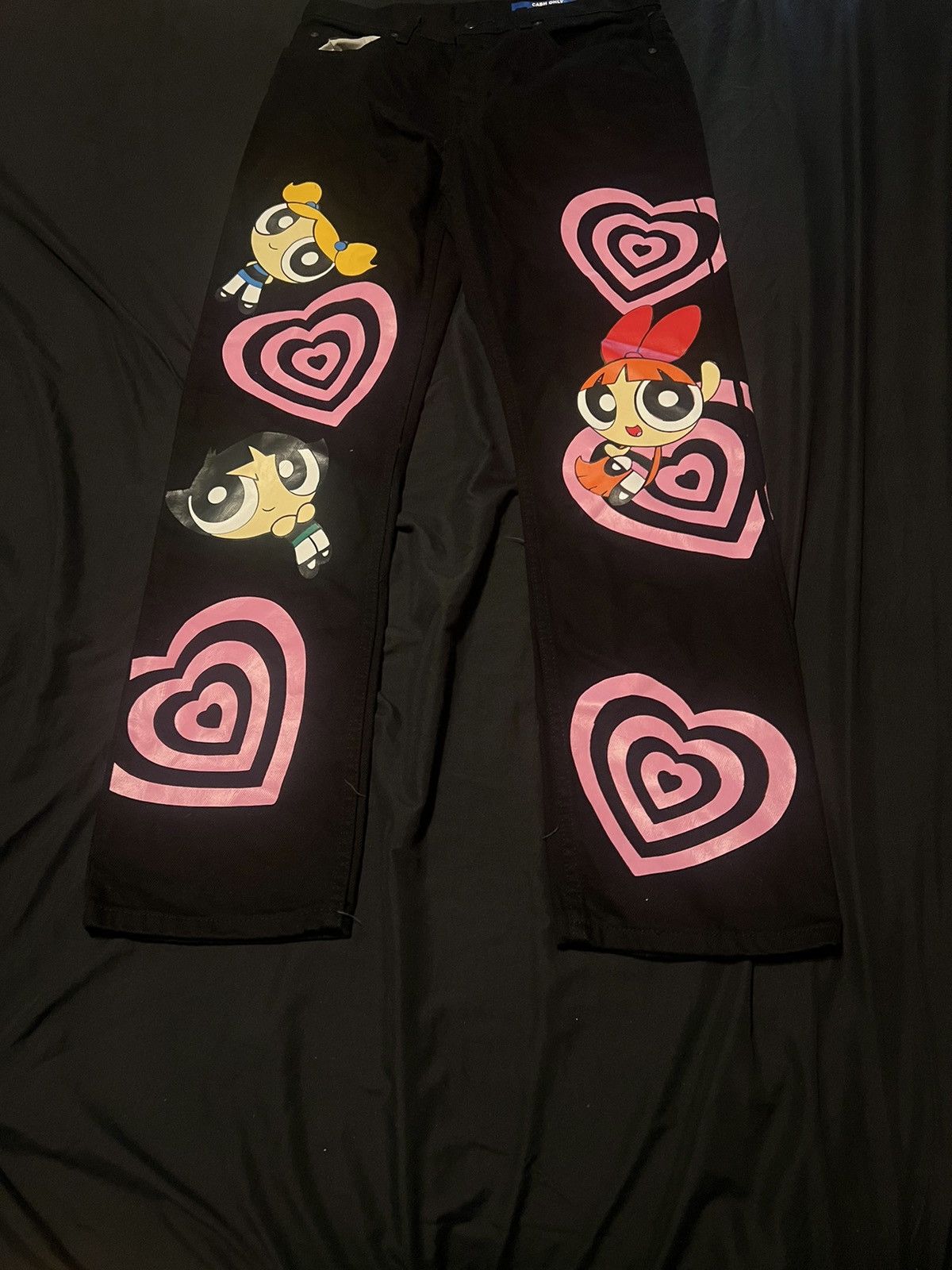 Other × Streetwear × Vintage Custom denim power puff girls jeans | Grailed