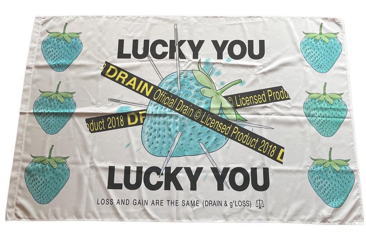 Drain Gang Drain Gang g’LOSS Lucky You Flag | Grailed
