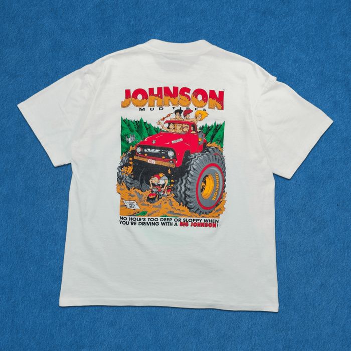 Vintage Vintage 90's Big Johnson Mud Tires T Shirt | Grailed