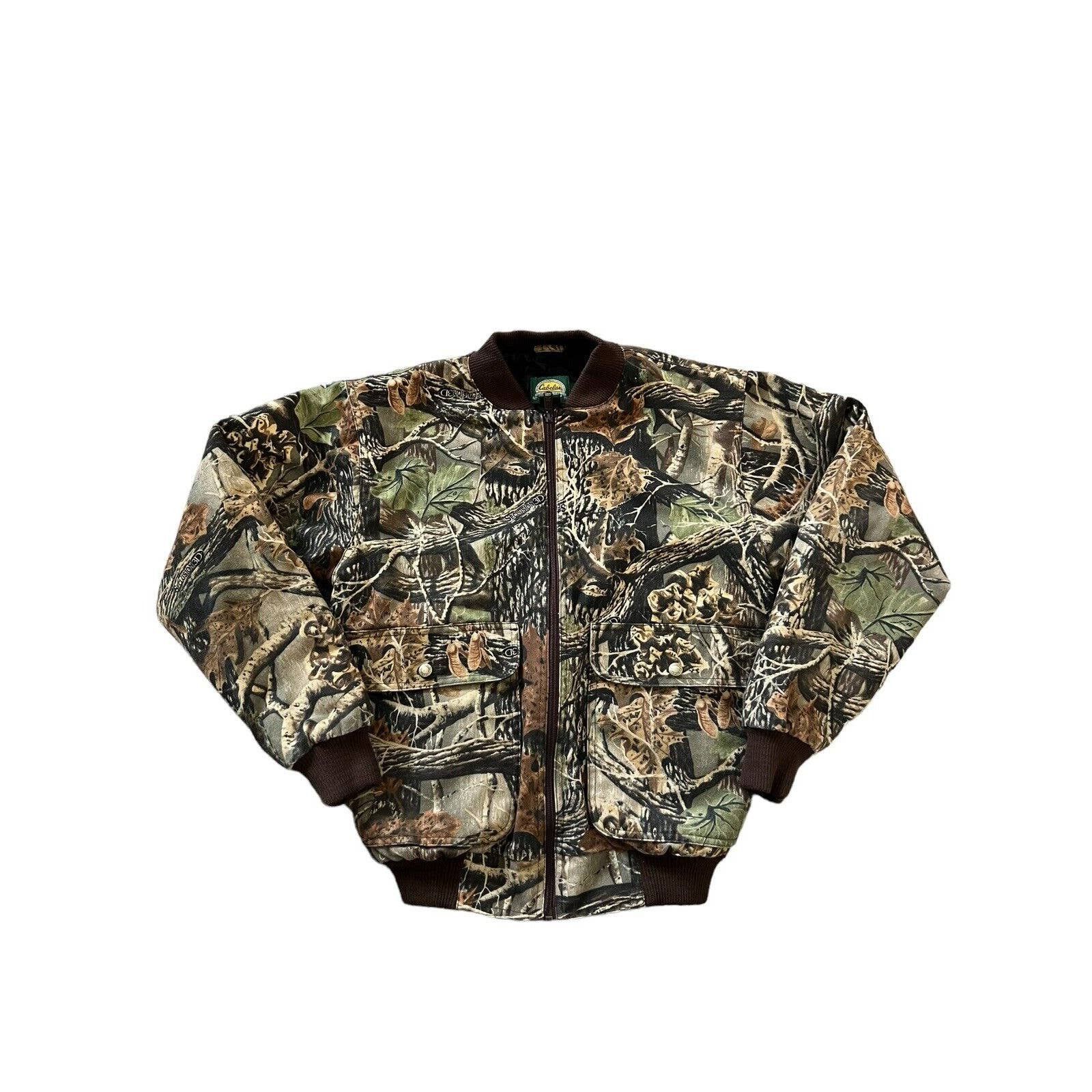 Cabelas Cabela's Seclusion 3D Jacket Camouflage FullZip Quilted Hunt ...