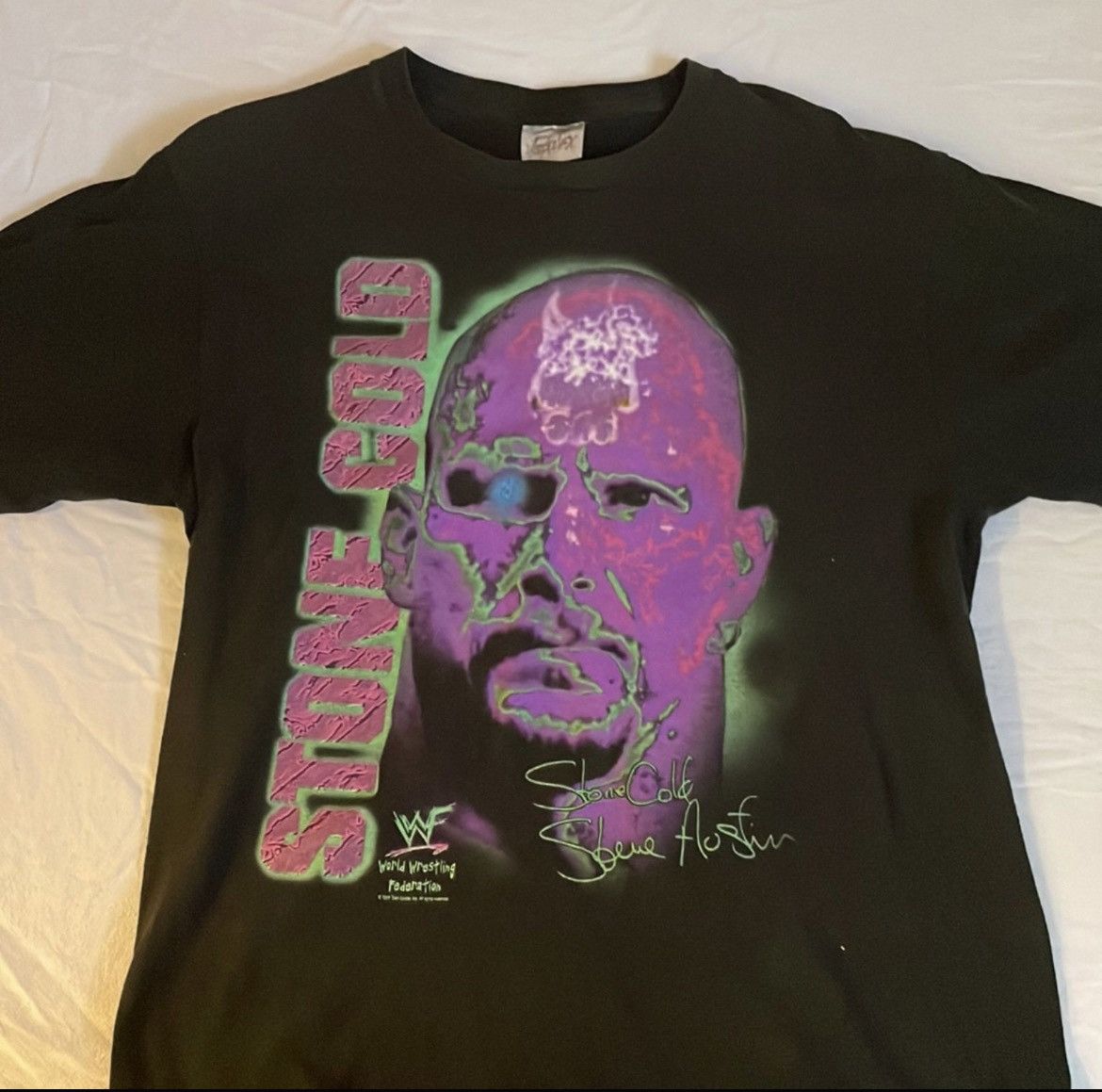 Wwf Stone Cold 90s Vintage tee | Grailed