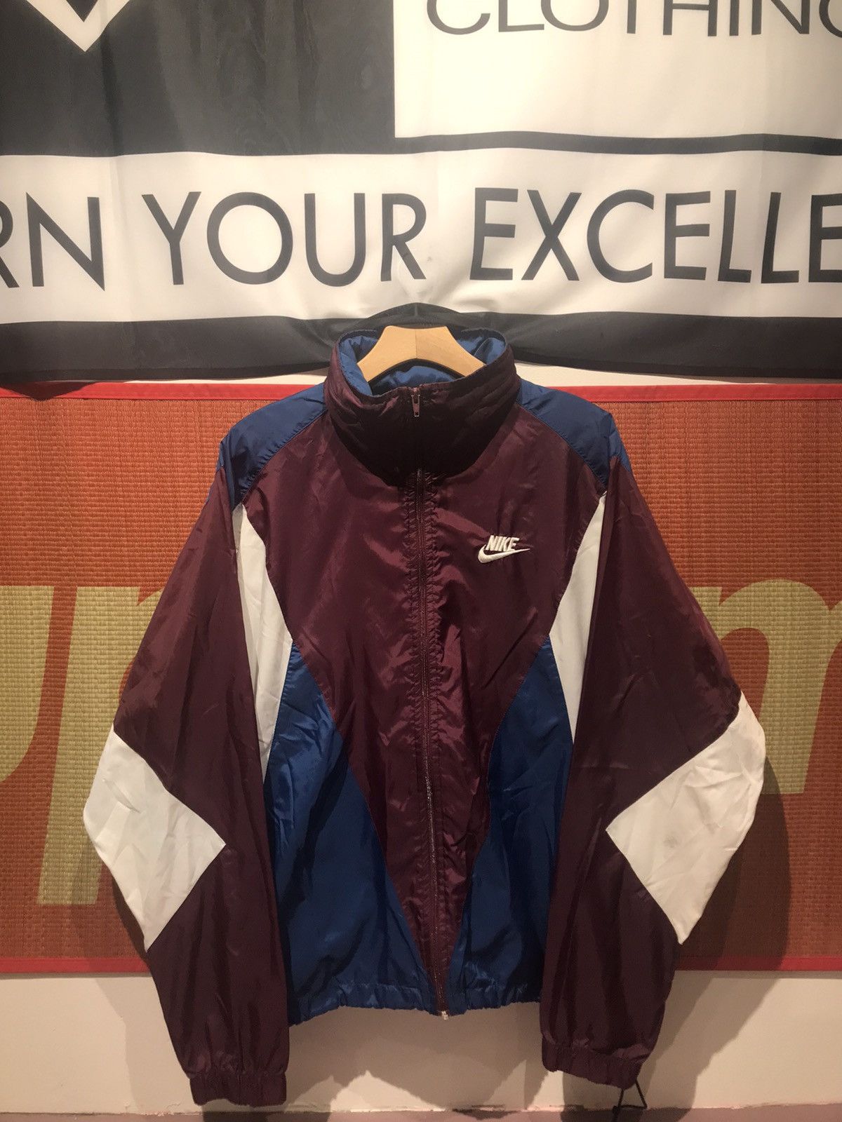 Nike × Retro Jacket × Vintage 90s vintage retro nike air check swoosh ...