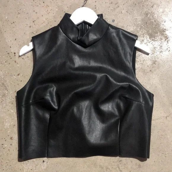 Bailey 44 Bailey44 Black Mock Neck Leather Like Crop Top | Grailed Bailey 44 Bailey44 Black Mock Neck Leather Like Crop Top | Grailed