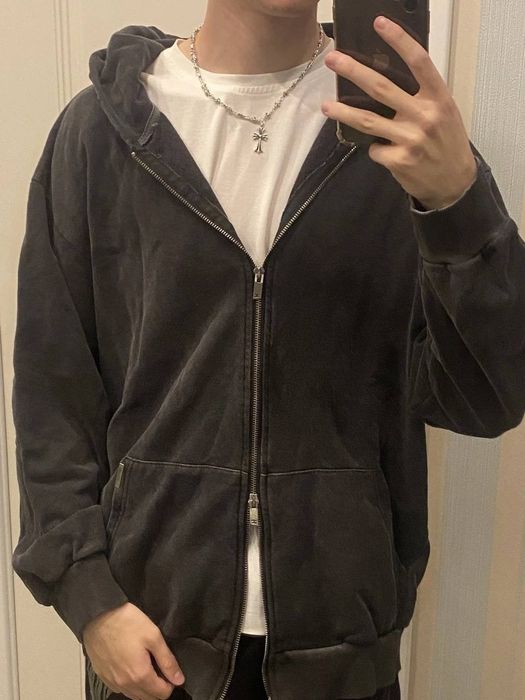 Archival Clothing Opium Distressed Archive Zip-Hoodie | Grailed