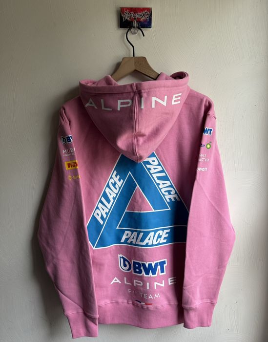 Palace Palace Kappa for Alpine F1 Triferg Hoodie Pink | Grailed