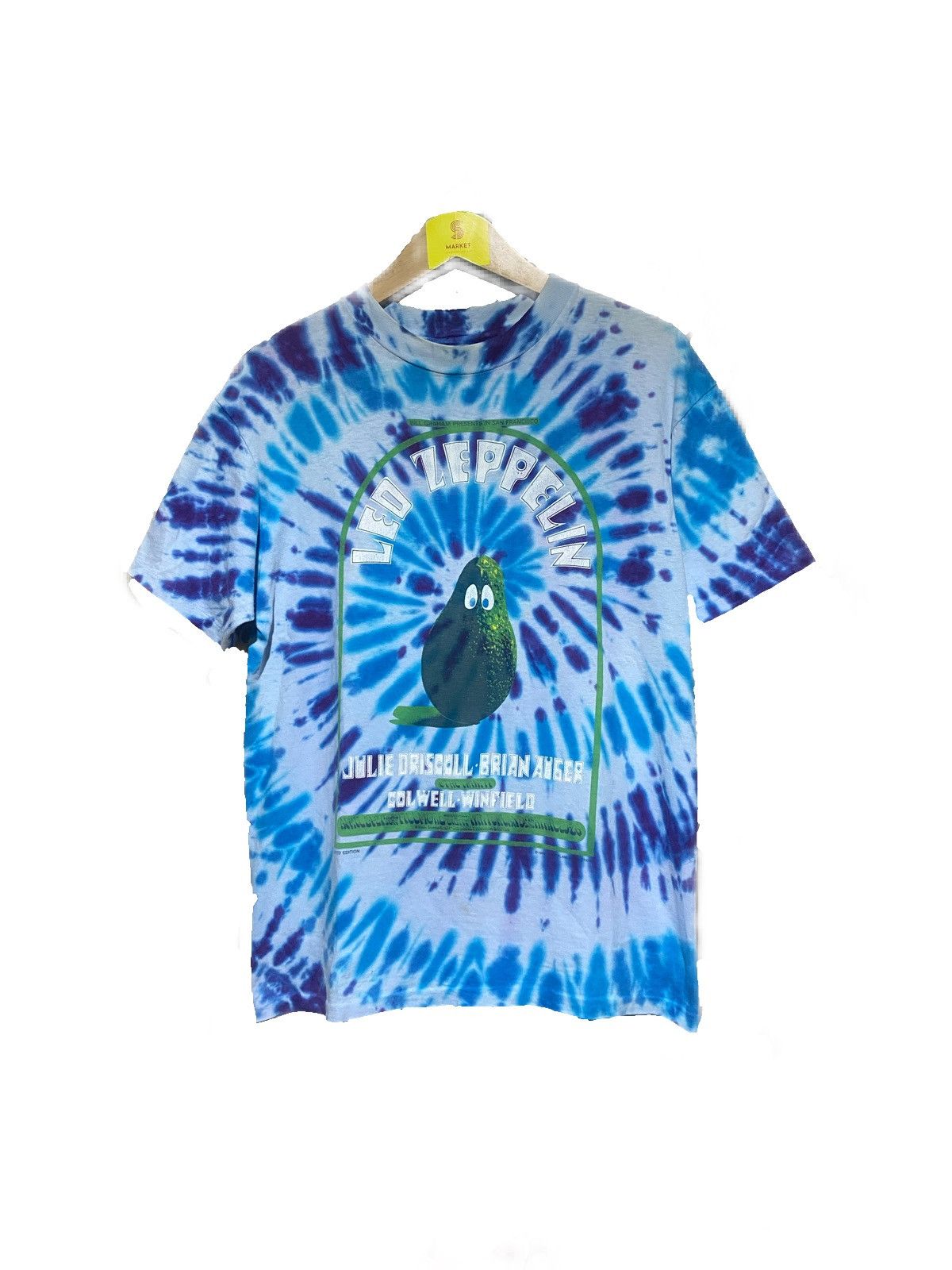 Band Tees × Vintage vintage Led Zeppelin Avocado Poster 1988 Limited ...
