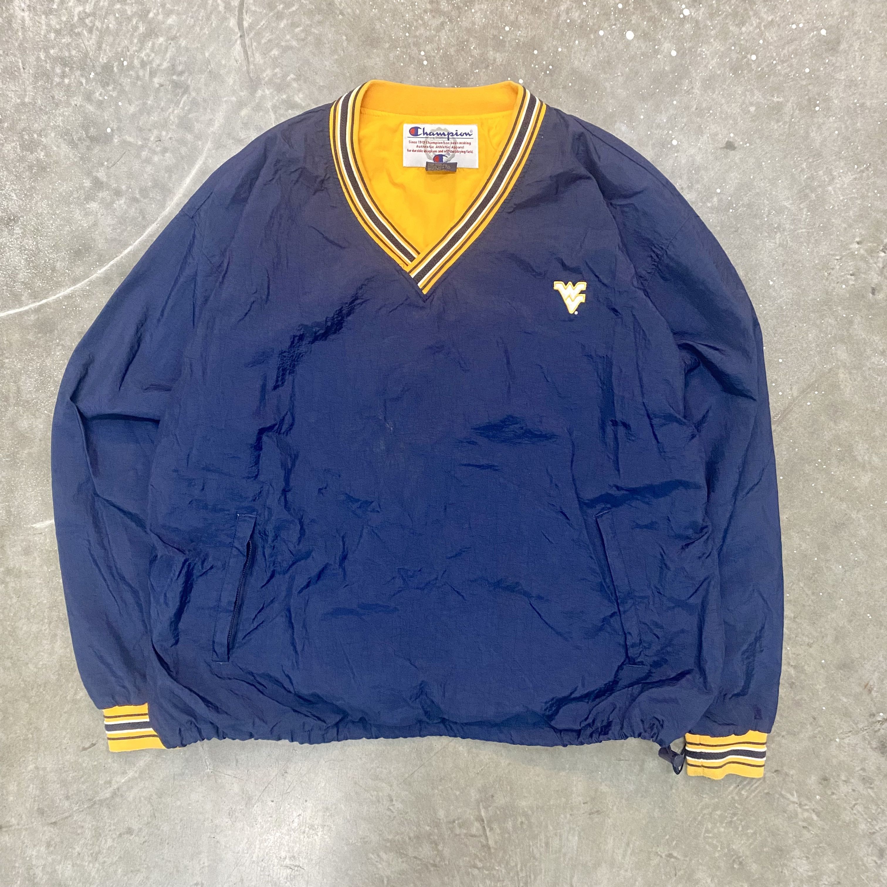 Vintage VTG 90s Champion West Virginia Windbreaker Jacket College | Grailed