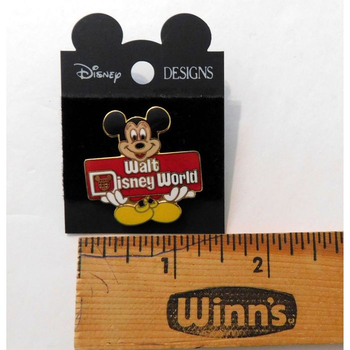 Disney Mickey Mouse Walt Disney World Sign Collectible Pin Enamel M ...